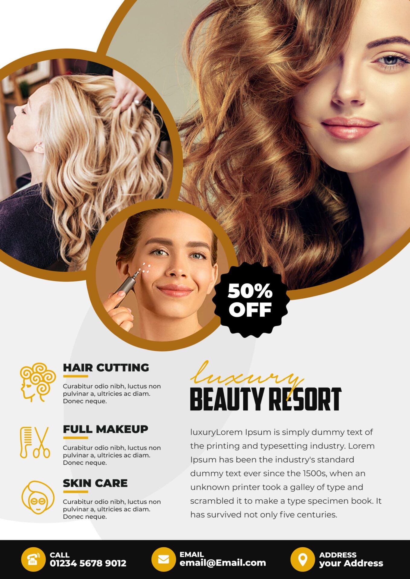 50+ Free Beauty Salon Flyer Templates to Download (Editable & Print ...